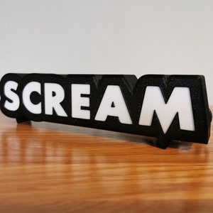 Scream Movie Logo, USB Movie Sign, Film Prop, Retro Movie, USB Night ...