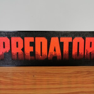 Predator Movie LED Sign: Retro 80s Action Film Decor, USB Movie Logo ...