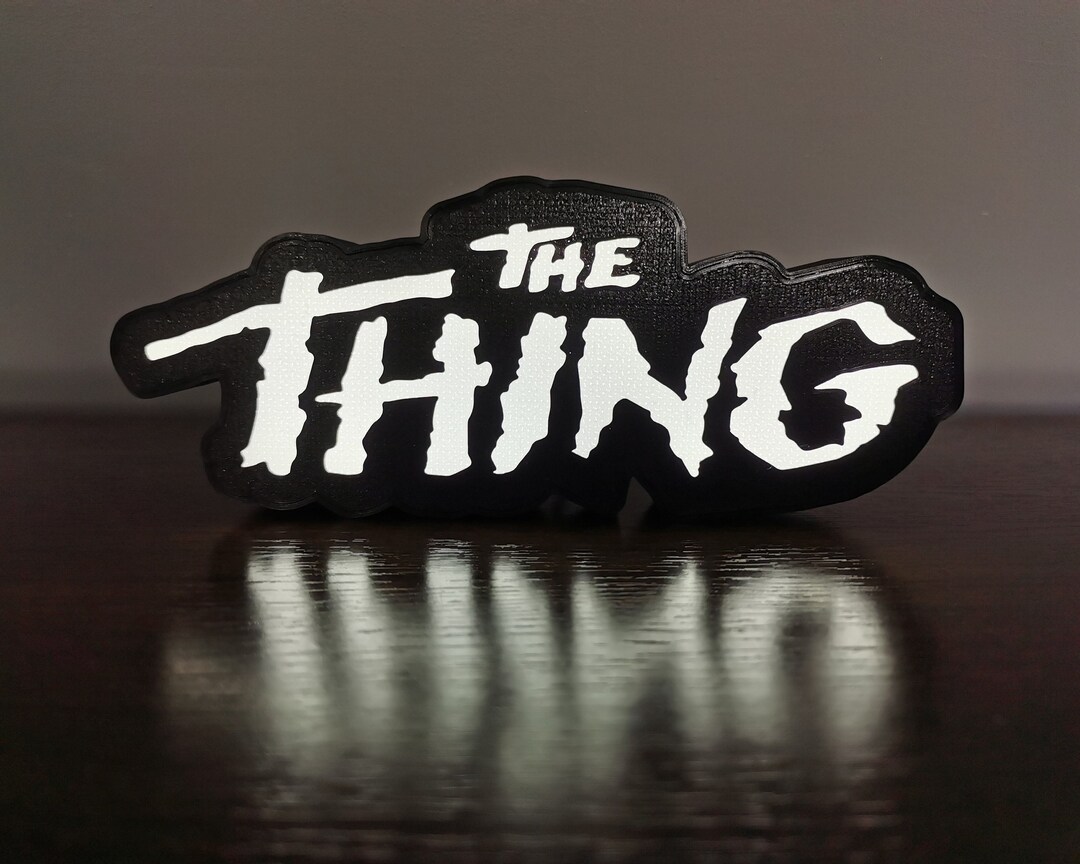 The Thing Sign, Movie Night Light, USB Gaming Sign, John Carpenter ...