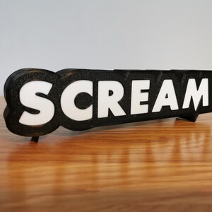Scream Movie Logo, USB Movie Sign, Film Prop, Retro Movie, USB Night ...
