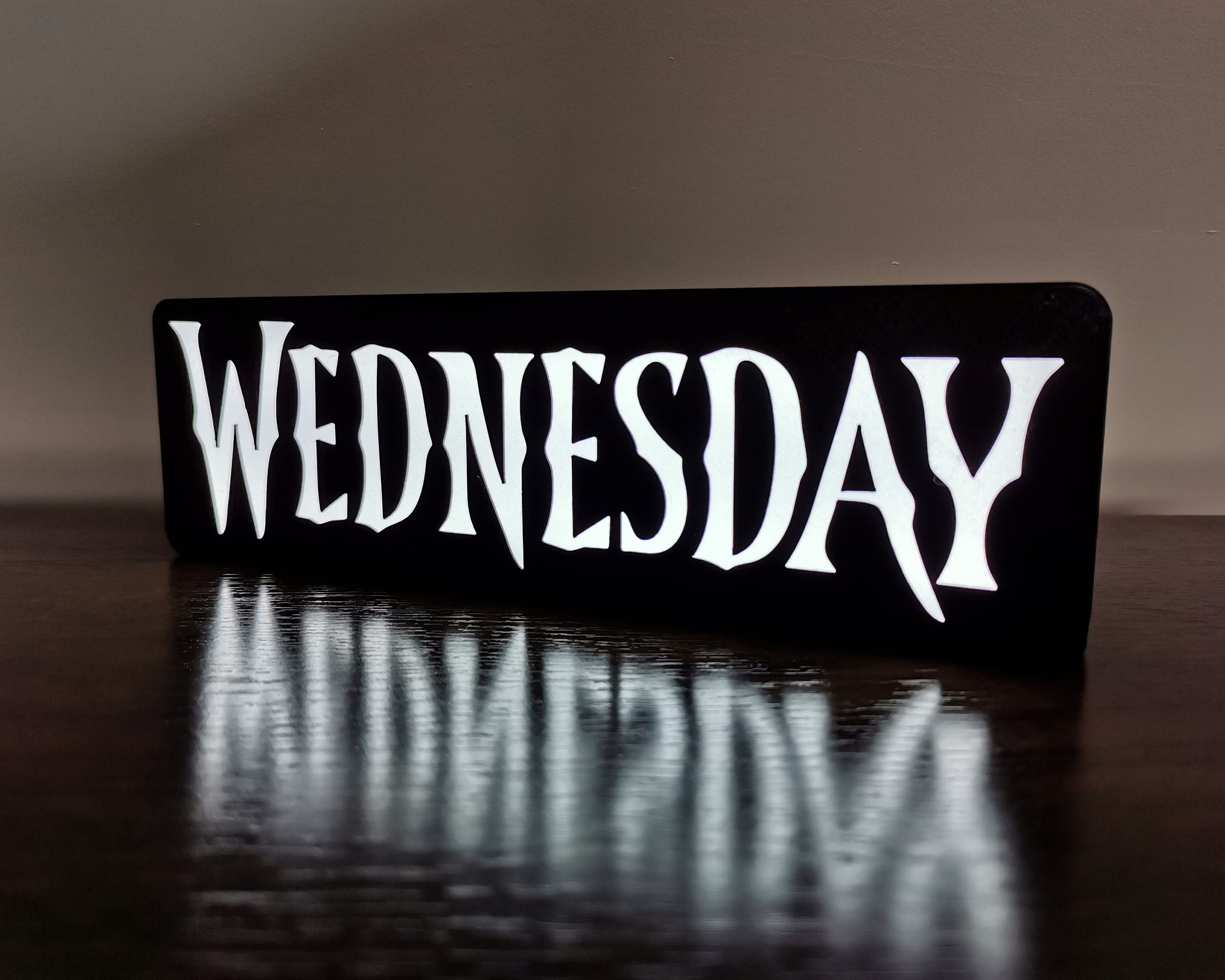 Wednesday Addams USB LED Sign the Addams Family Led Night - Etsy UK