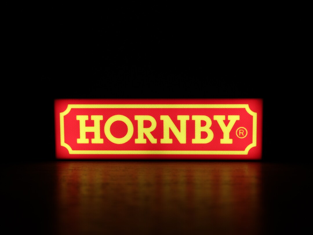 Hornby Light LED Sign, USB Powered Logo, Vintage Model Railway, Hot ...