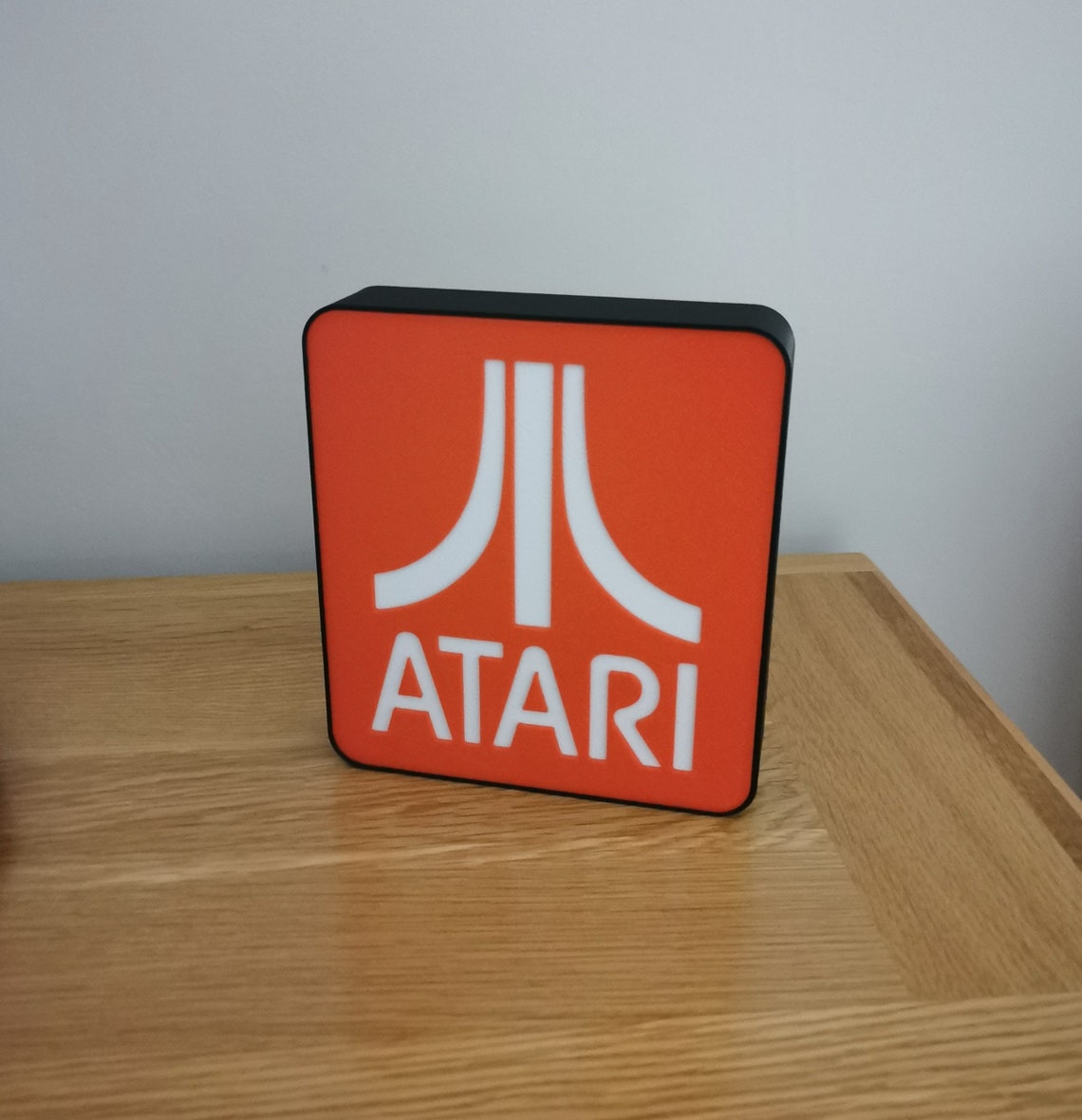 Atari USB Light up Retro Logo 3D Printed Led Light up Sign - Etsy