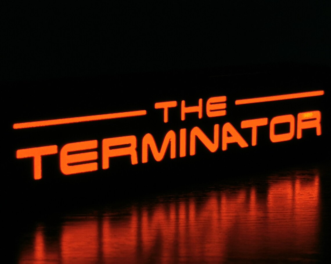 The Terminator Movie USB Logo USB Night Light Sign | Etsy