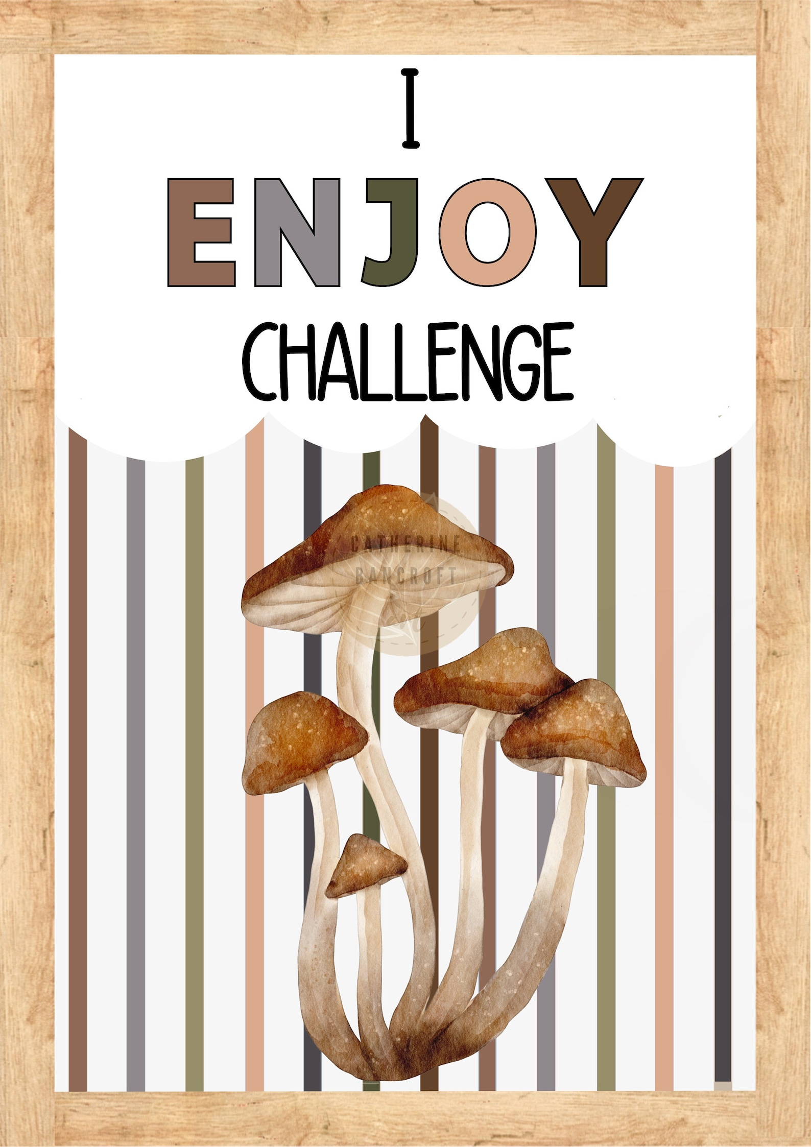 Boho Forest Mushroom Themed Classroom Inspirational Posters, Editable ...