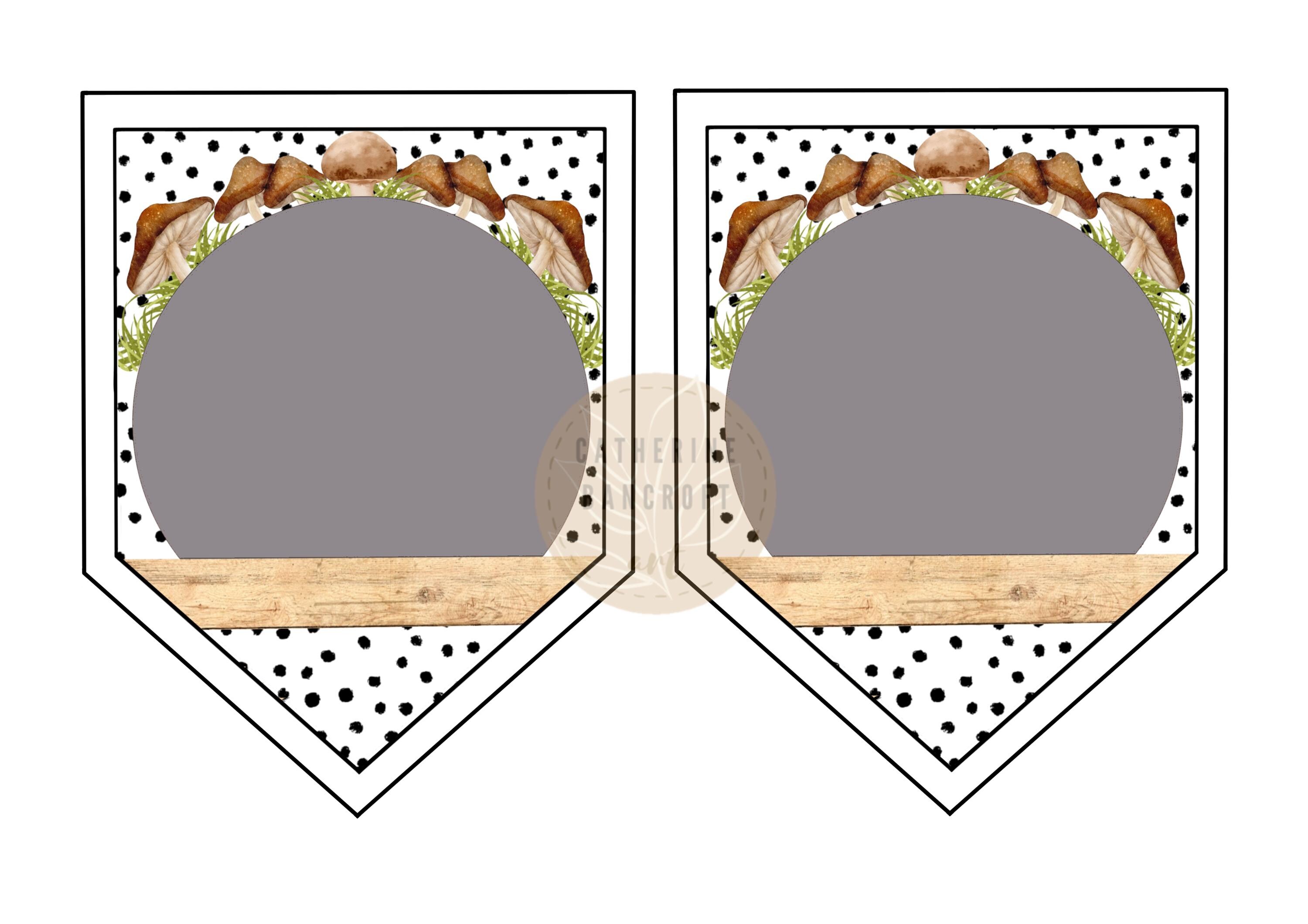 Boho Forest Mushroom Themed Classroom Bulletin Board Banner/lettering ...