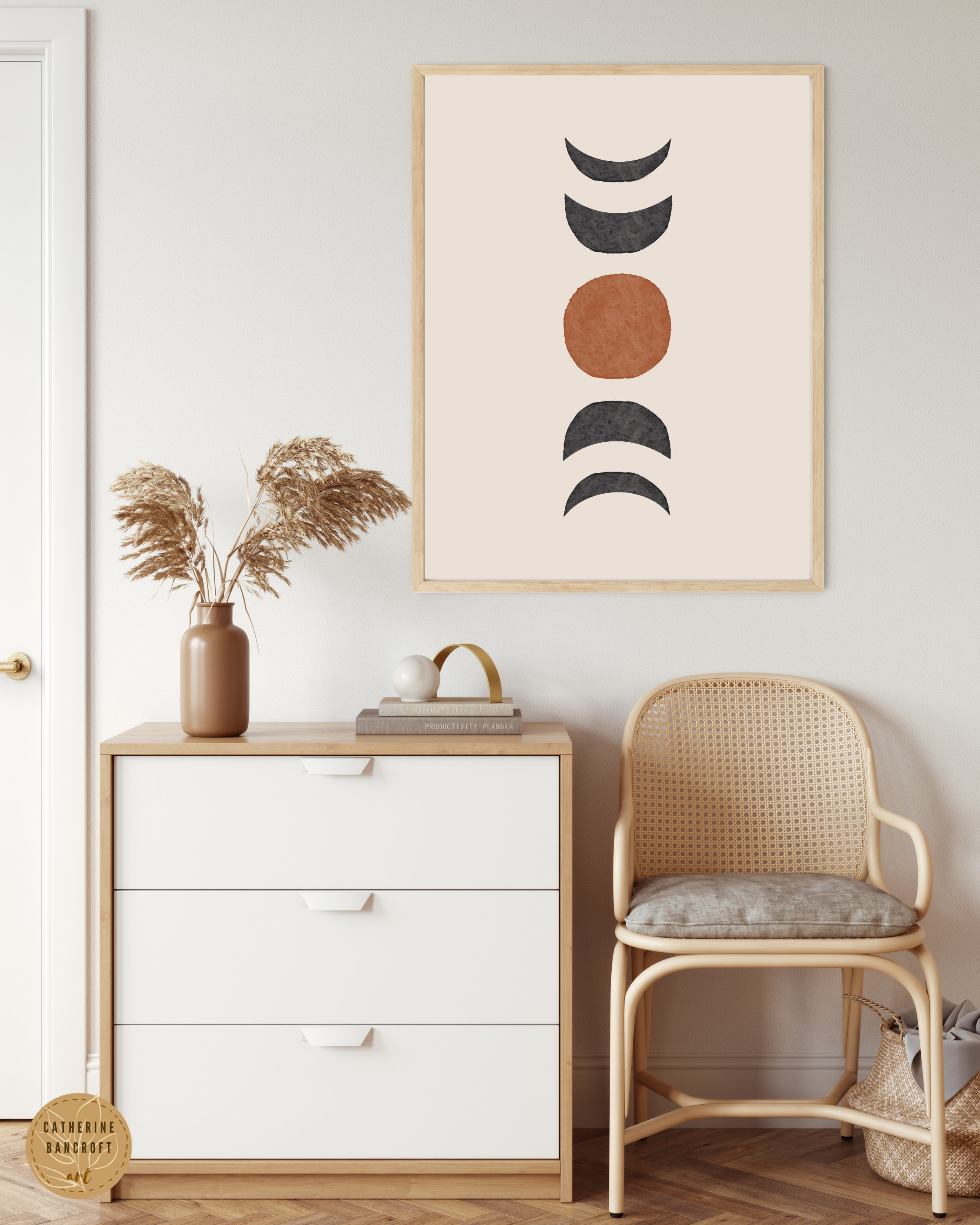 Set of 3 Prints, Modern Printable Wall Art, Instant Download, Abstract ...