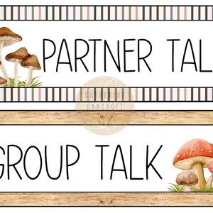 Boho Forest Mushroom Themed Classroom Noise-o-meter, Voice Levels ...