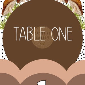 Boho Forest Mushroom Themed Classroom Table/desk Signs/labels, Editable ...