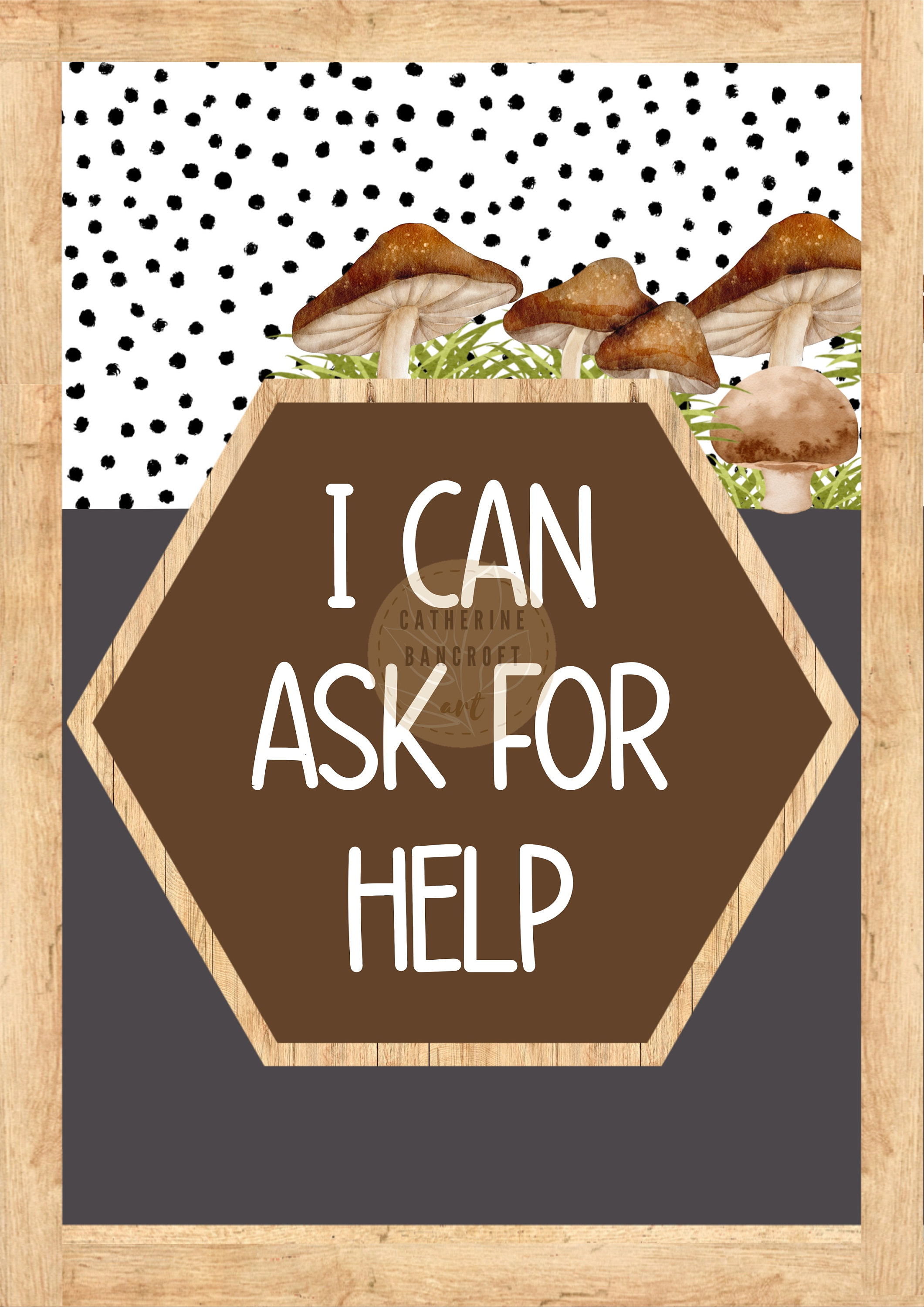 Boho Forest Mushroom Themed Classroom Inspirational Posters, Editable ...