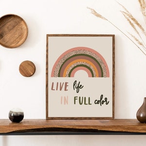 Boho Wall Decor | Digital Download | Large Wall Art | Minimalist Art ...
