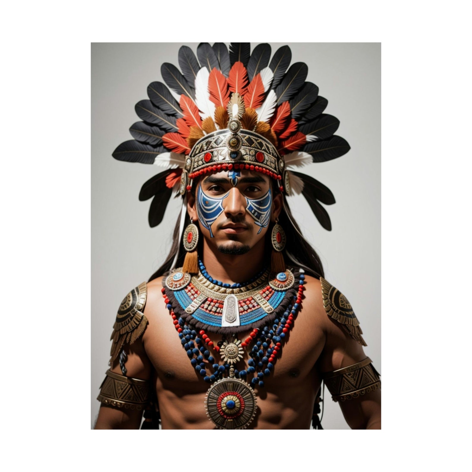 Aztec Warrior5, Aztec Eagle Warrior Art, Aztec Warrior Art Female ...