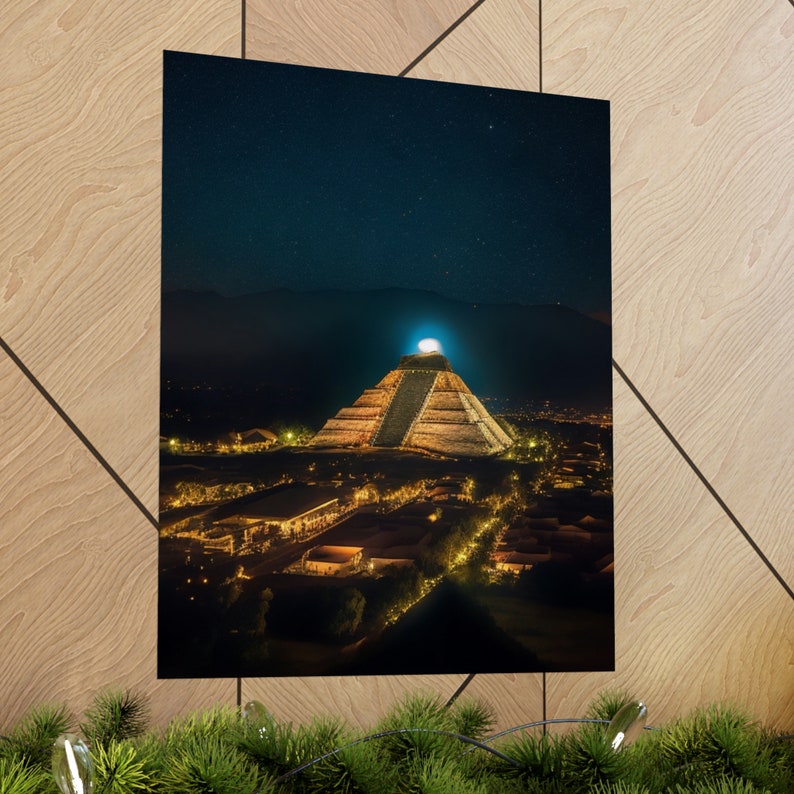 Teotihuacán Pyramid, Mexico Aztec Print, Aztec Mexico Pyramid, Mexico ...