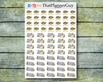 Happy Mail Stickers Roll/ Air Mail Stickers/ Envelope - Etsy