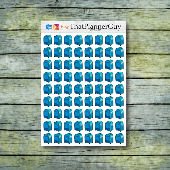 Postal Box Sticker Mailbox Sticker Post Office Box | Etsy