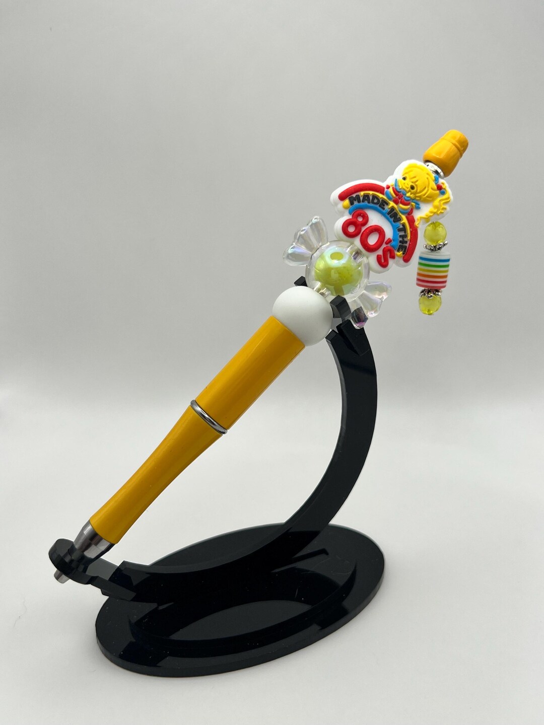 Rainbow Brite Beaded Pen – ’80s Kid Nostalgia, Colorful Bling Pen ...