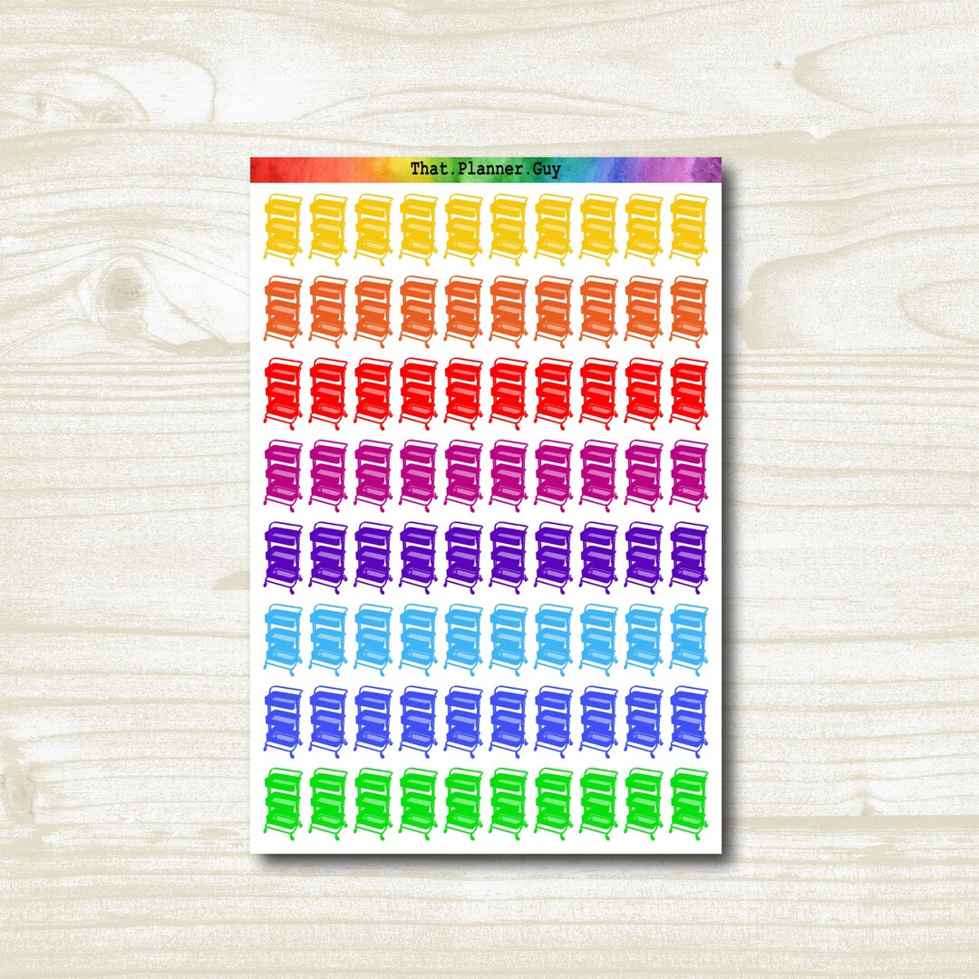 Craft Cart Sticker Planner Cart Icon Stickers Planner Stickers - Etsy