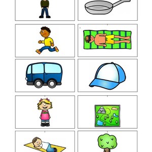 Rhyming Matching Cards - Etsy