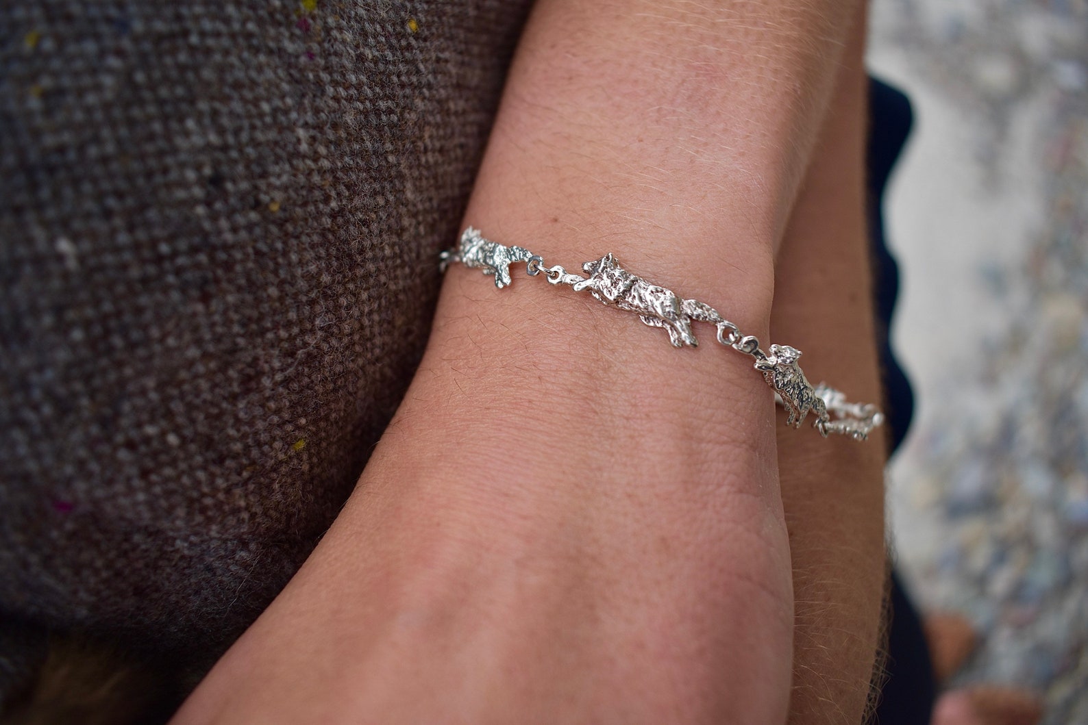 Wolf Bracelet - Etsy