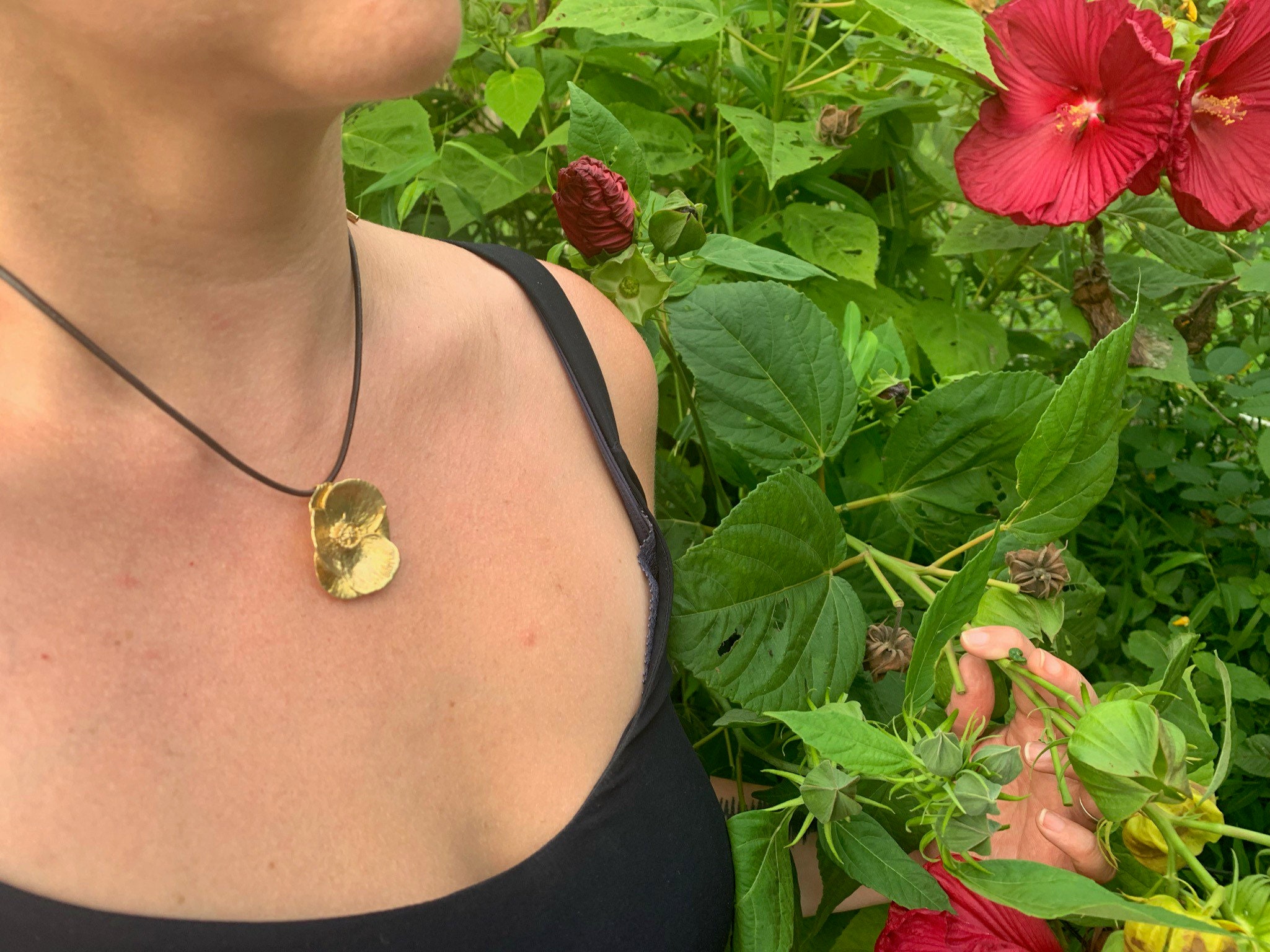 Poppy Flower Pendant - Etsy