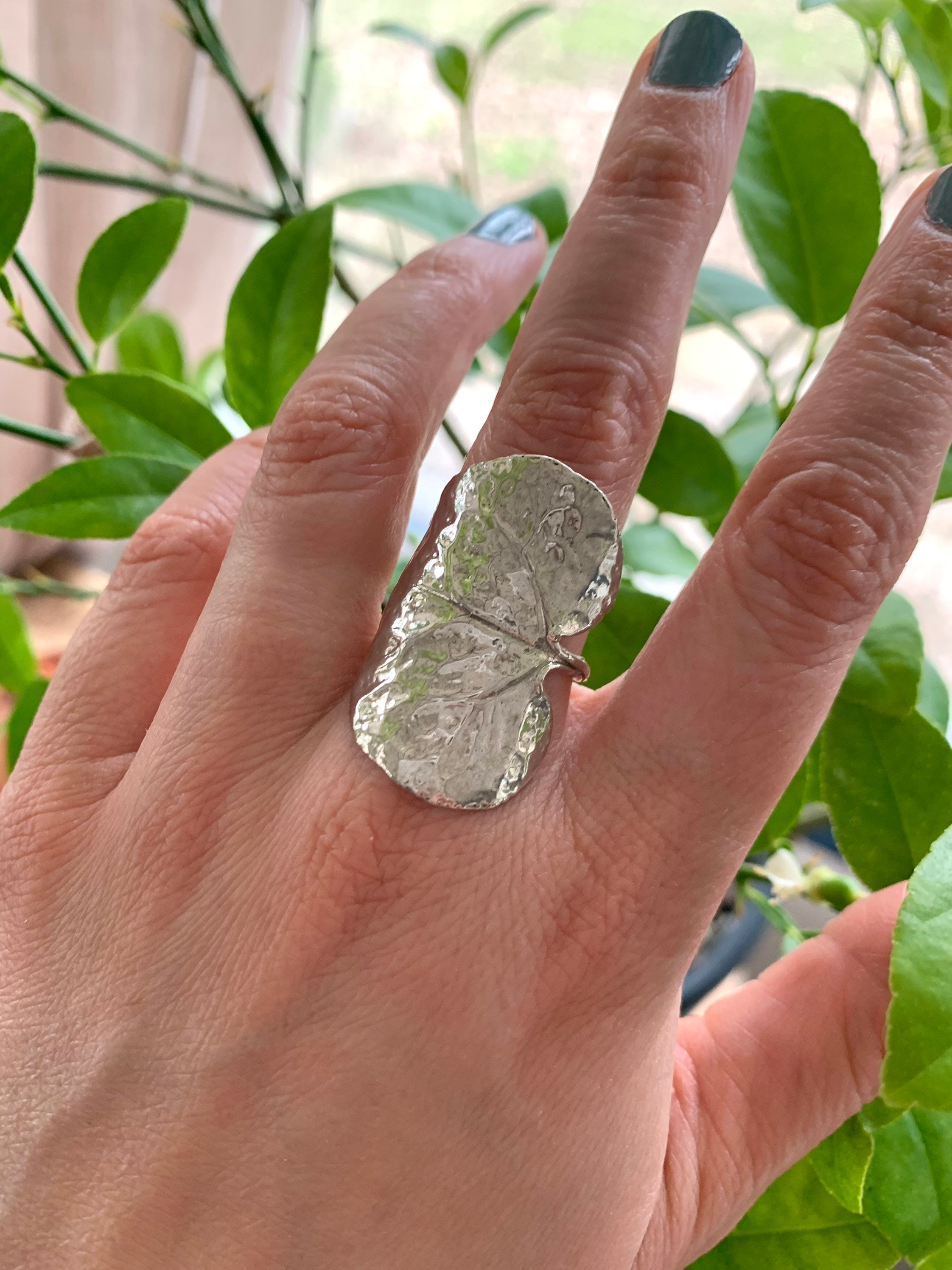 Leaf Wrap Ring - Etsy