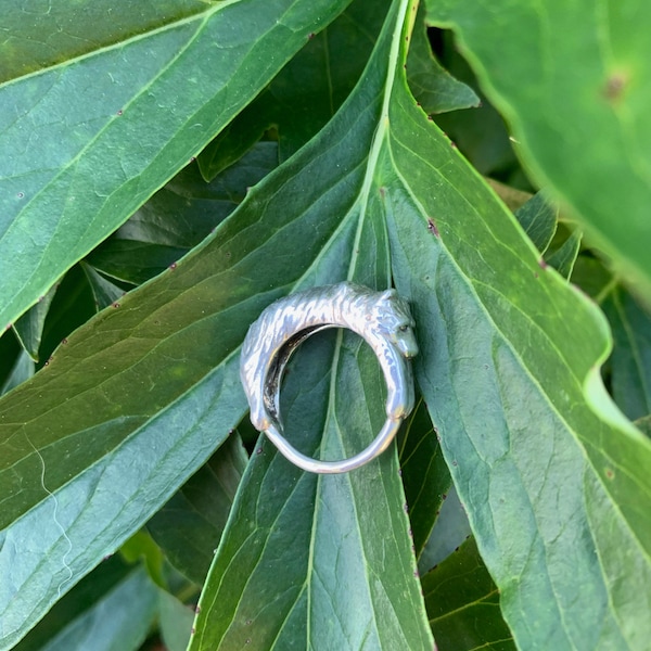 Wolf Ring - Etsy