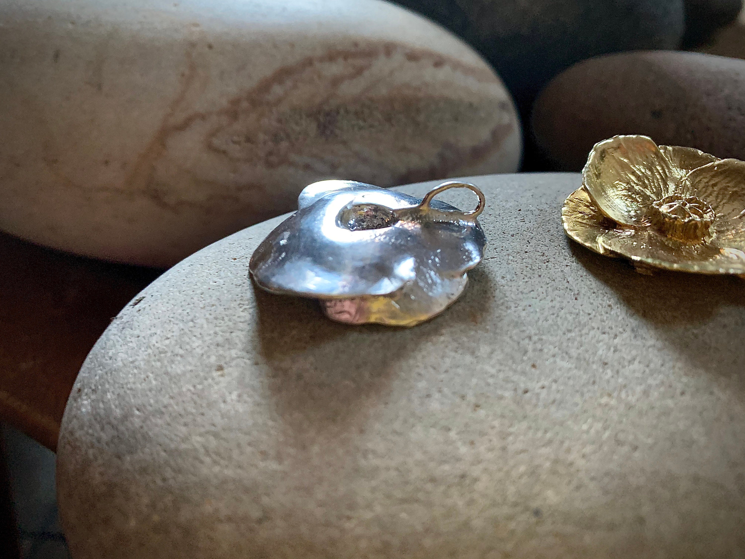 Poppy Flower Pendant - Etsy