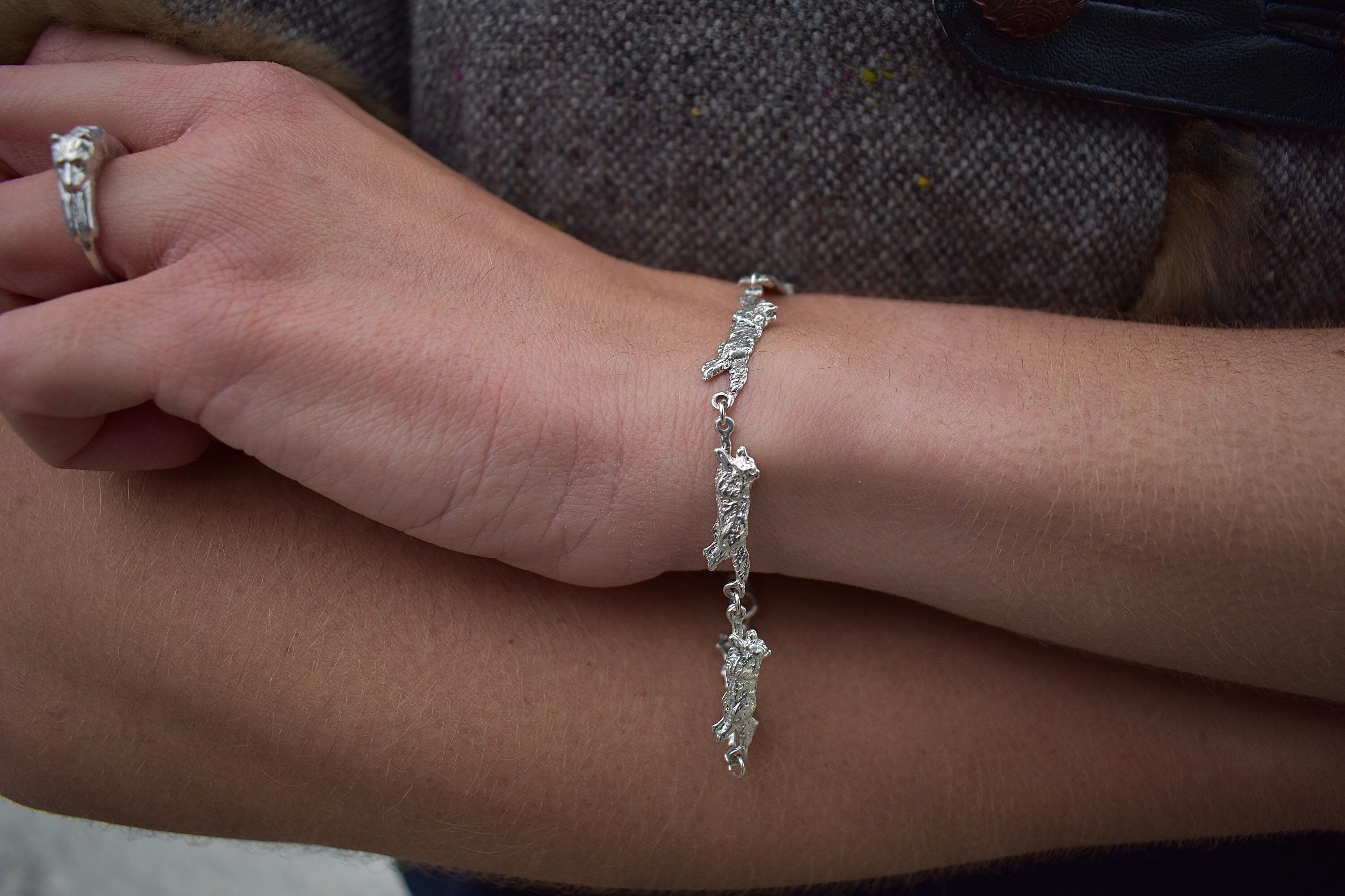 Wolf Bracelet - Etsy