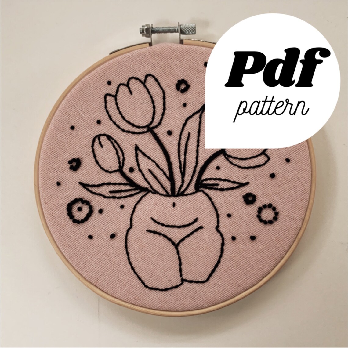 Embroidery Pattern Beginner. Easy Embroidery Pattern. Pdf Pattern Hand ...