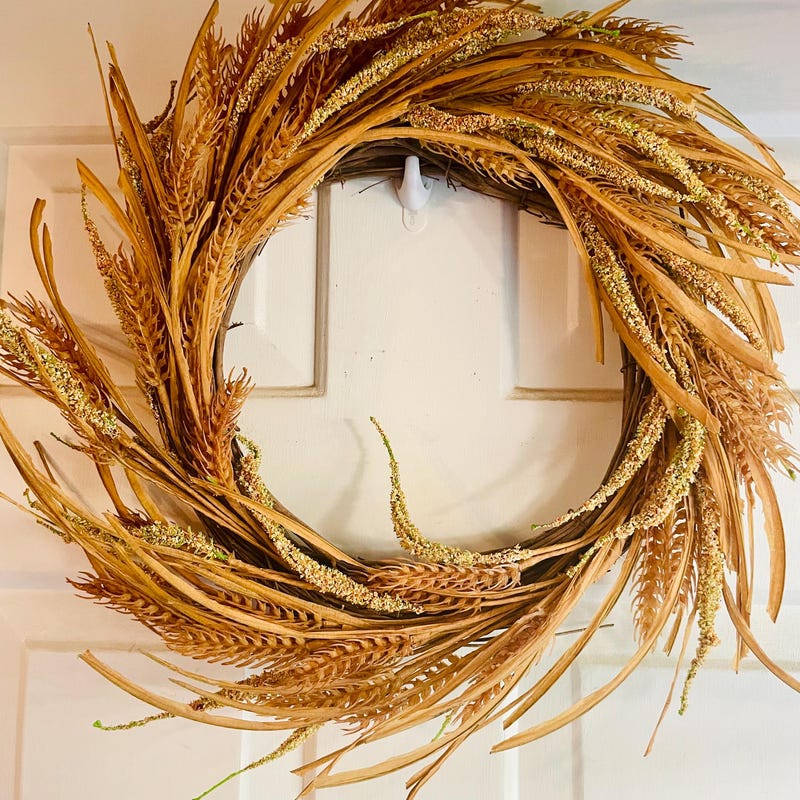 Wheat Wreath - Etsy