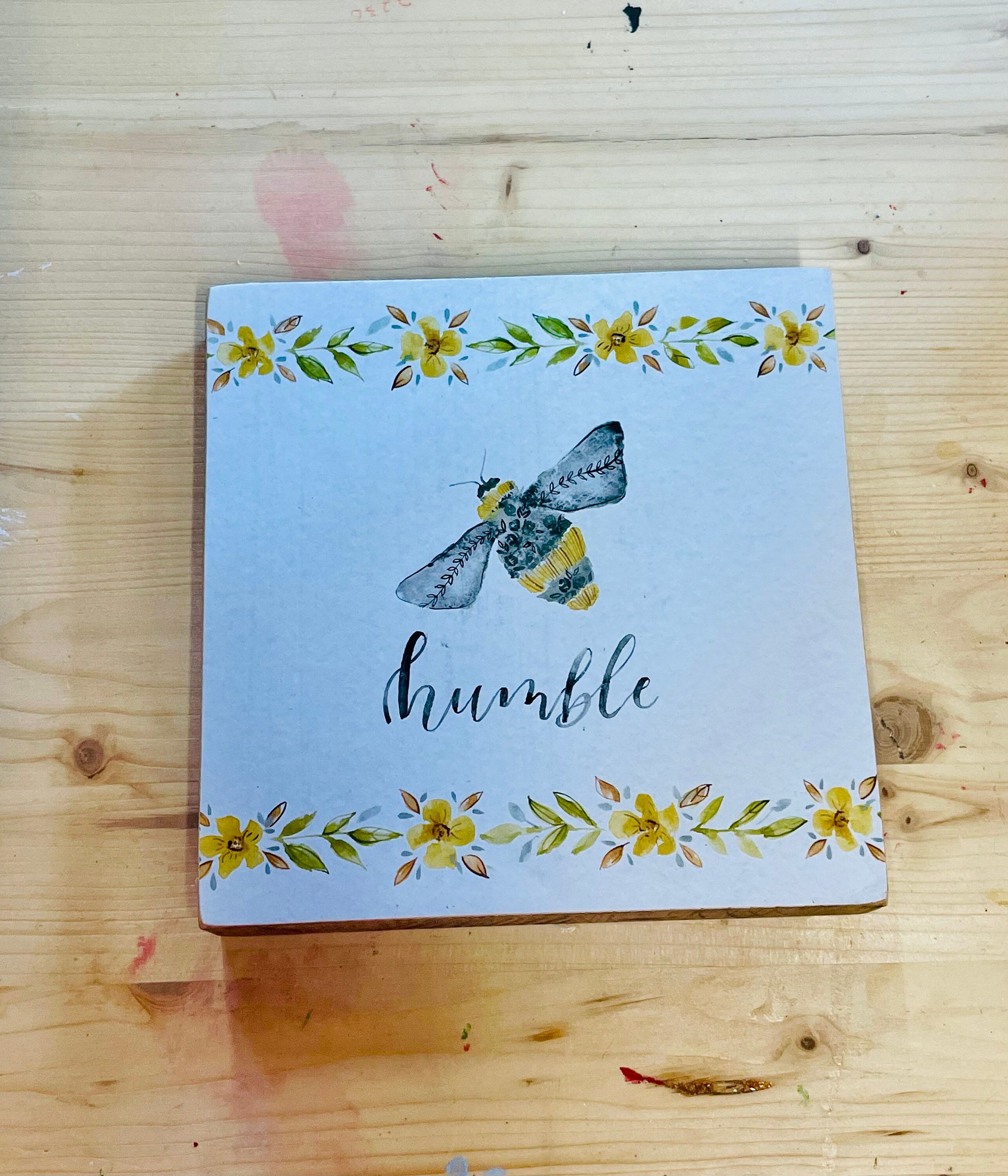 Bee Wood Block Shelf Sitters Set of 3 - Etsy