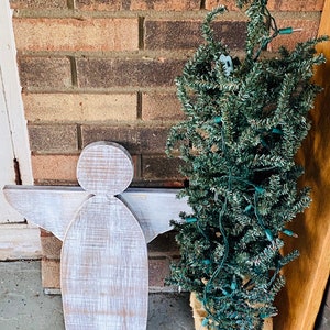 Rustic Wood Distressed Handmade Christmas Angel - Etsy