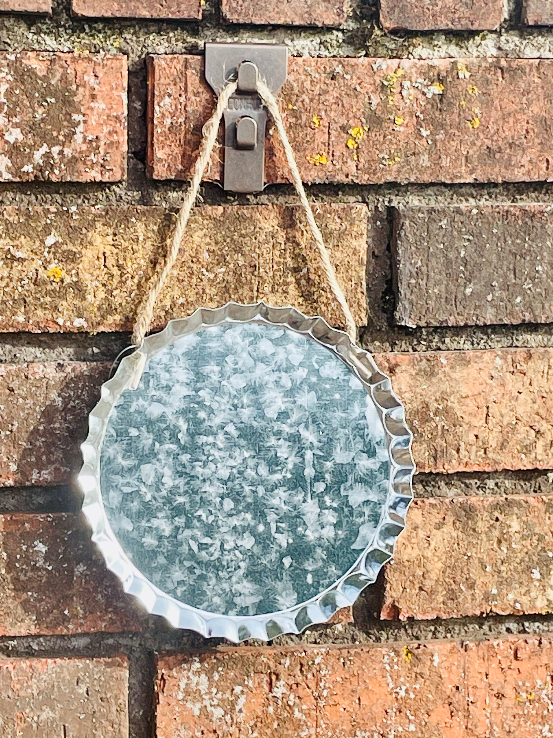 Galvanized Metal Scalloped Bottle Cap or Tart Pan for Crafting - Etsy