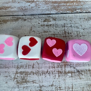 Valentines Day Heart Dice Set of 4 - Etsy