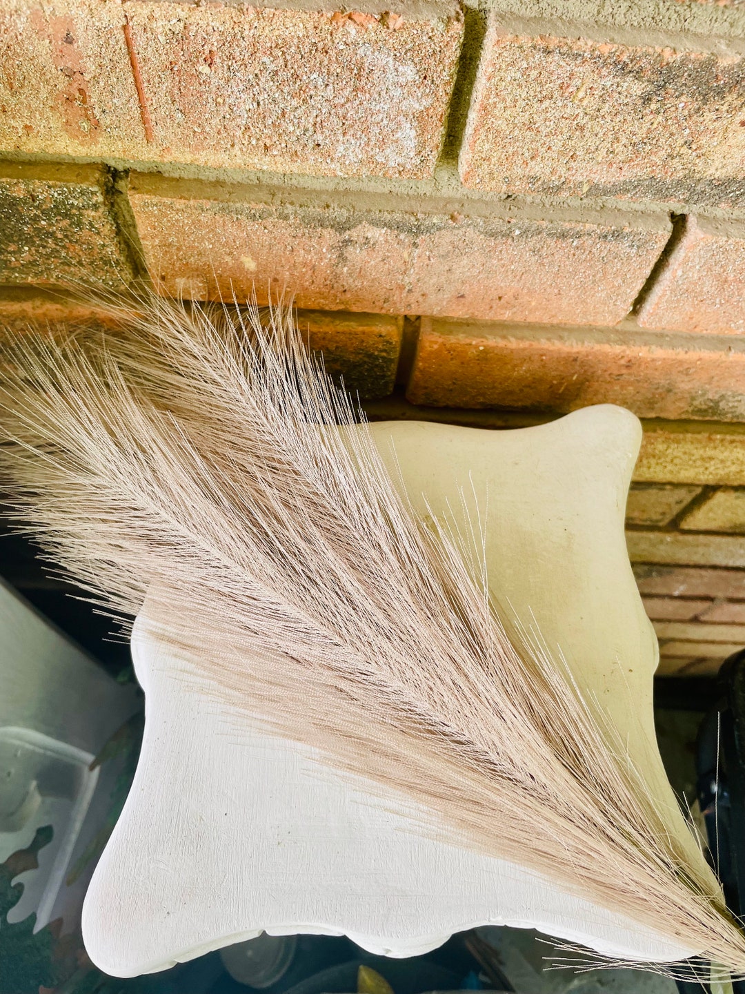 Pampas Grass Floral Pick, 28”, Taupe Boho Decor Accent Bundle of 3 ...