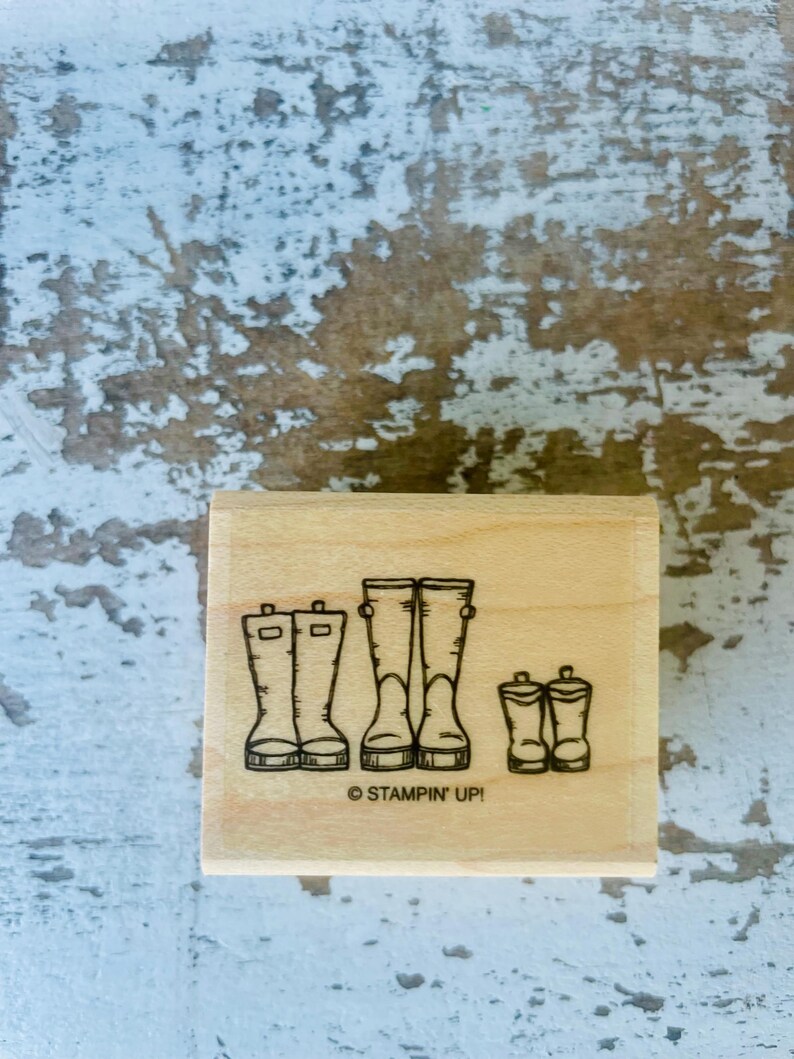 Stampin up Garden Scene Mounted Stamp Set - 6 Pc (pre-owned) - Etsy