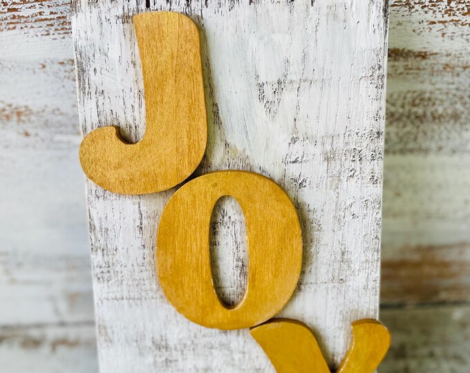 Joy Sign Leaner Made With Rustic Reclamined Wood Christmas Primitive ...