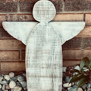 Rustic Wood Distressed Handmade Christmas Angel - Etsy