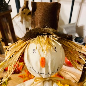 Primitive Scarecrow Pick for Arrangements or Wreaths Rustic Autumn Home ...
