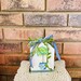 House Shaped Wood Block With Lemon Tree Napkin Decoupage Handmade Decor ...