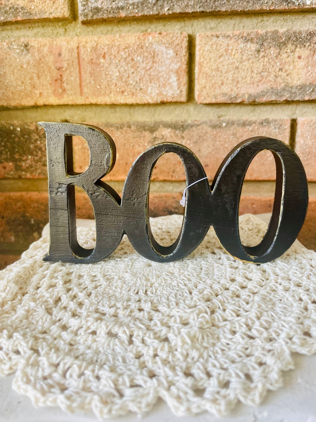 Boo Resin Shelf Sitter Tier Tray Halloween Decor - Etsy