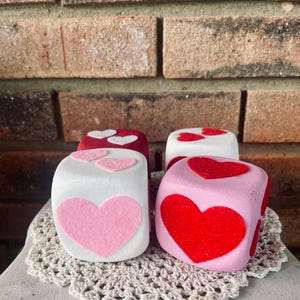 Valentines Day Heart Dice Set of 4 - Etsy