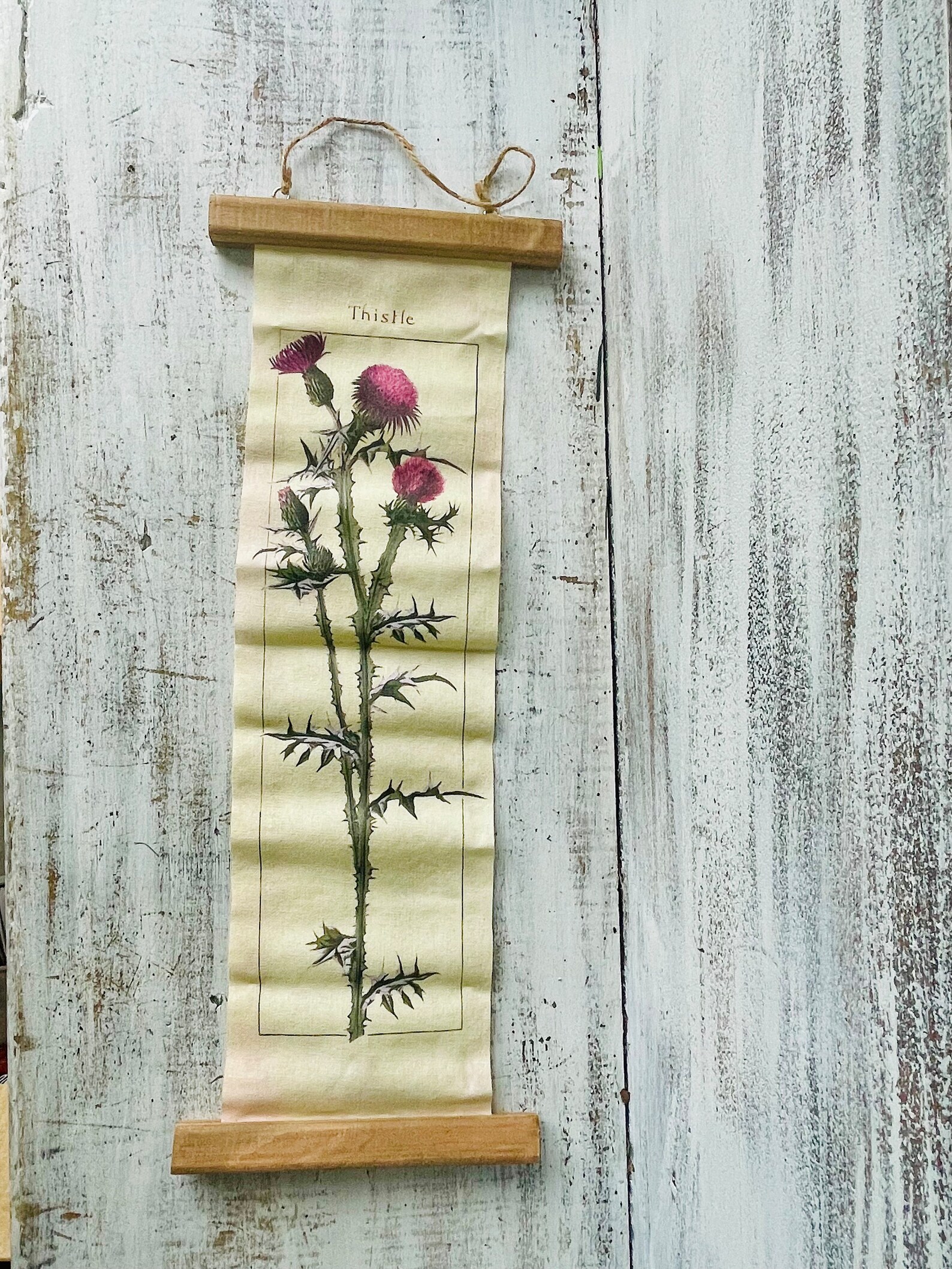 Thistle Wall Decor Scroll - Etsy
