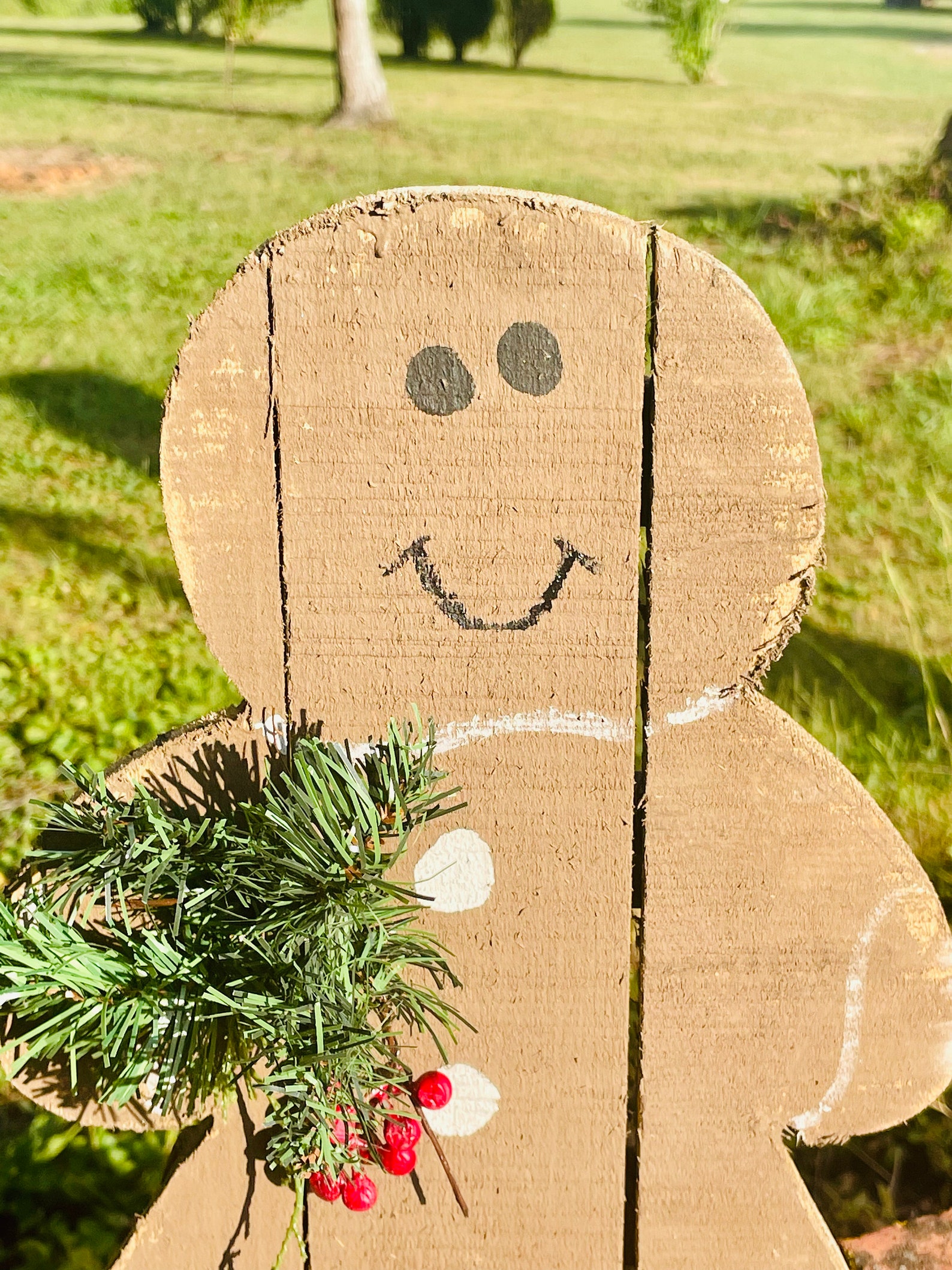 Rustic Wood Gingerbread Man on Base 16 - Etsy