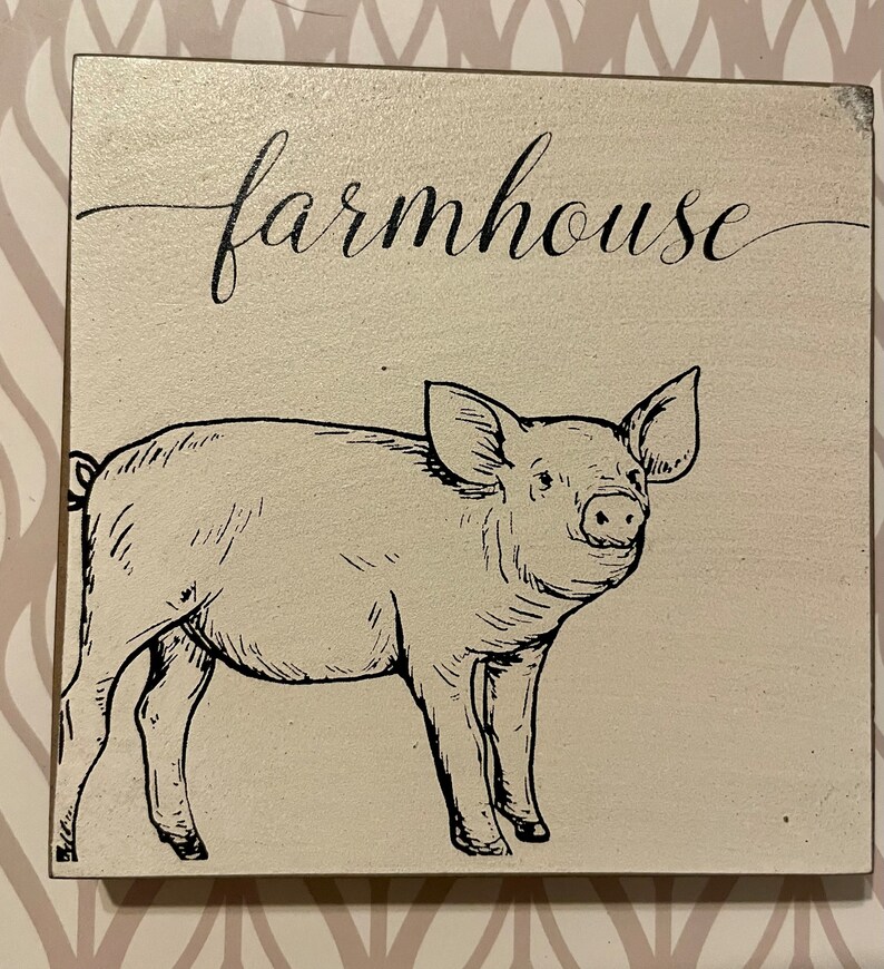 Farmhouse Square Block Sign 4 Shelf Sitter Tier Tray Decor 3 - Etsy