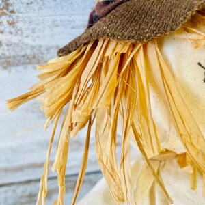 Primitive Scarecrow Pick for Arrangements or Wreaths Rustic Autumn Home ...