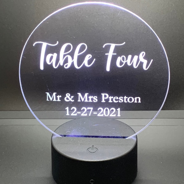 Circle Table Numbers - Etsy