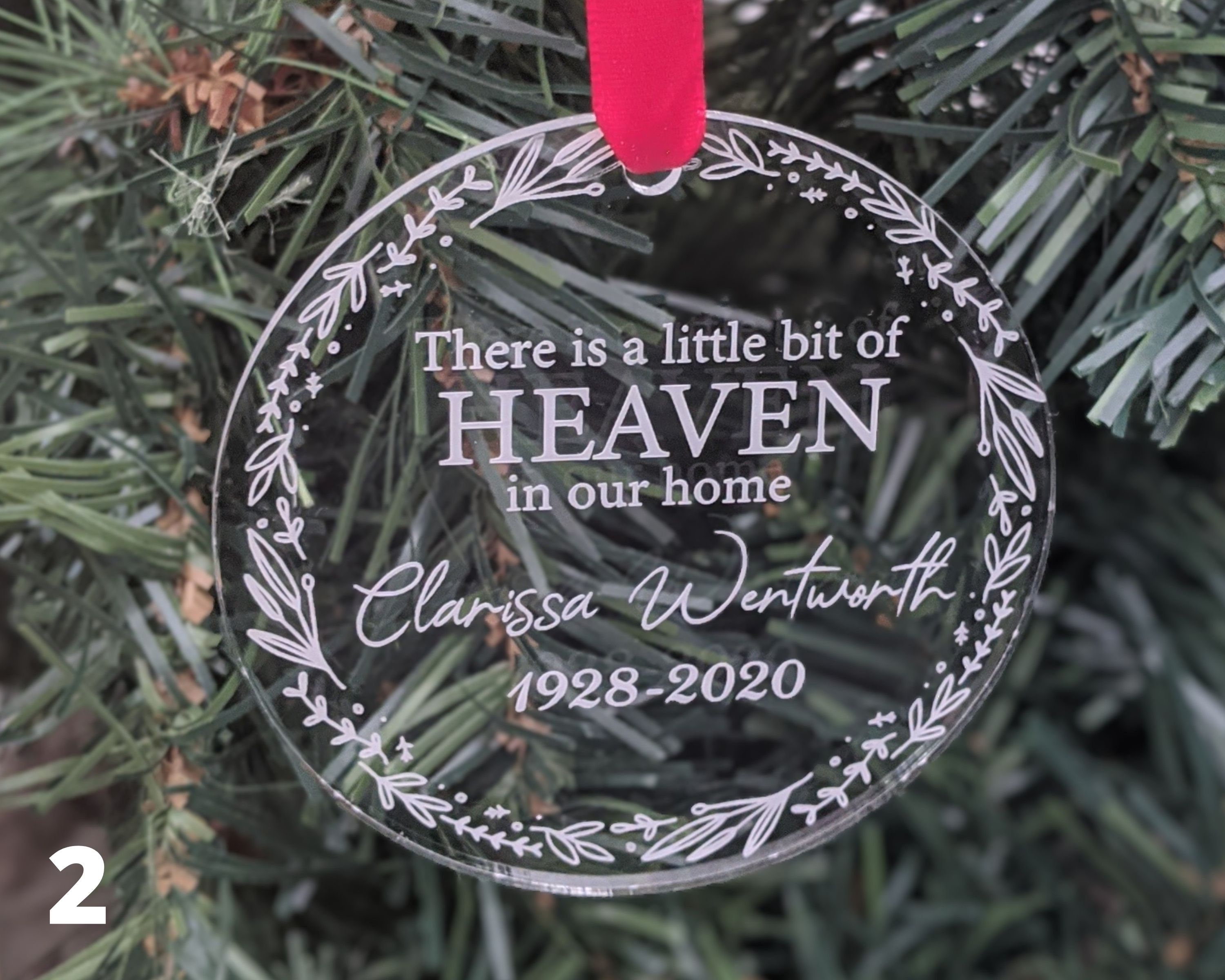 Memorial Ornament Memorial Gift Christmas Ornament 2021 | Etsy