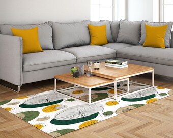 Mustard Black Rug - Etsy