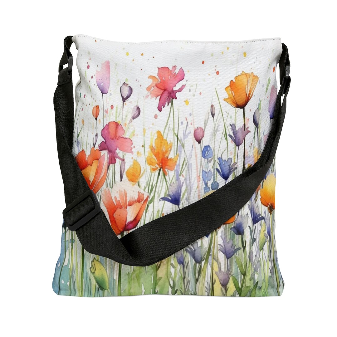 Wildflowers Adjustable Tote, Summer Bag, Trendy and Practical, Tote Bag ...
